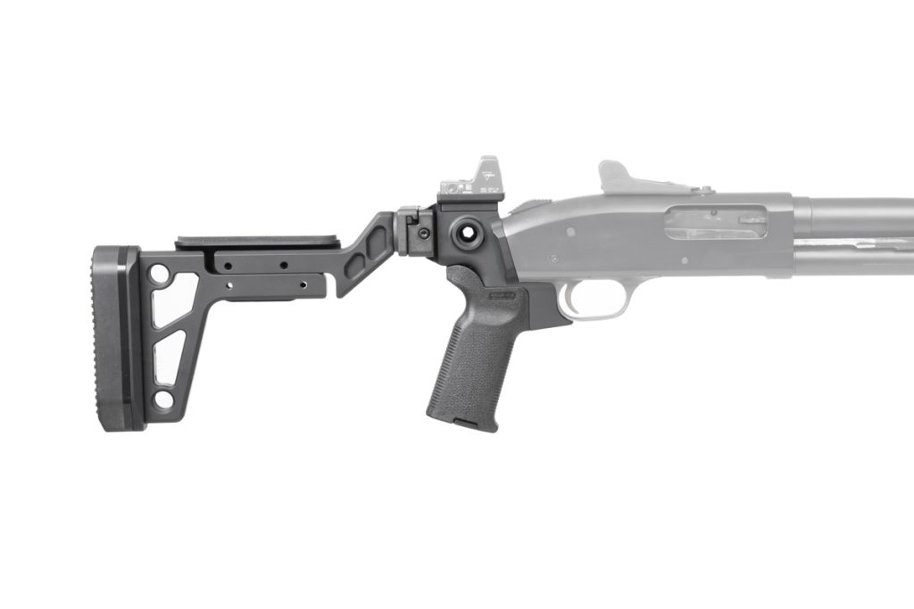Chisel Aluminum Stock, Folding, for Mossberg 500/590/Mav88 - Vang Comp